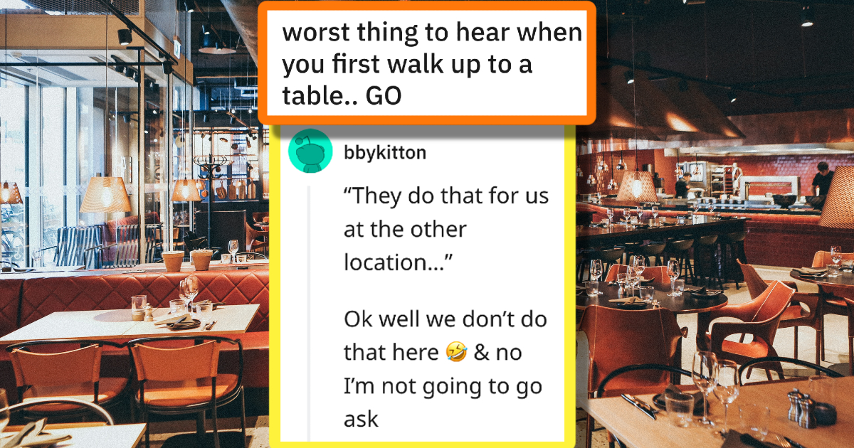 'We know the manager': 25+ Greetings that waiters are tired of hearing ...