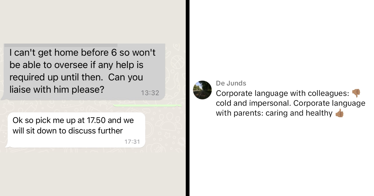 'No notification this end': Daughter Reveals Hilarious Corporate Speak ...