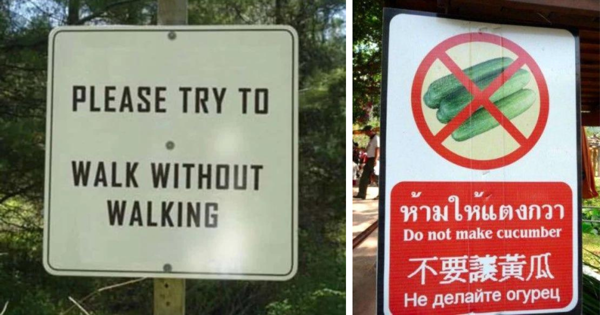 33 Outrageously Funny Signs That Missed the Mark (January 30, 2024 ...