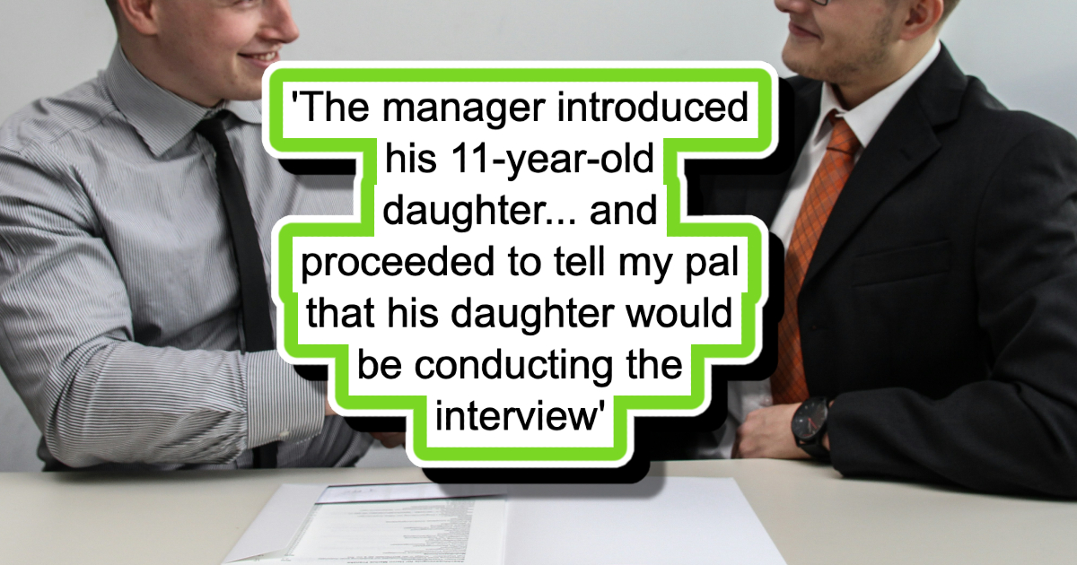 'It was "bring your kid to work day"': Surprised job candidate reacts ...