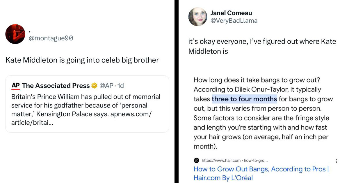 18 Kate Middleton Tweets That Speculate Her Whereabouts - Memebase ...