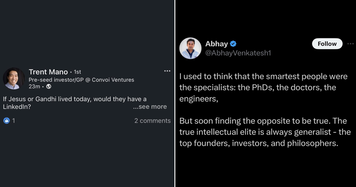 20+ Smug Claims and Insufferable Humblebrags From Venture Capitalists ...