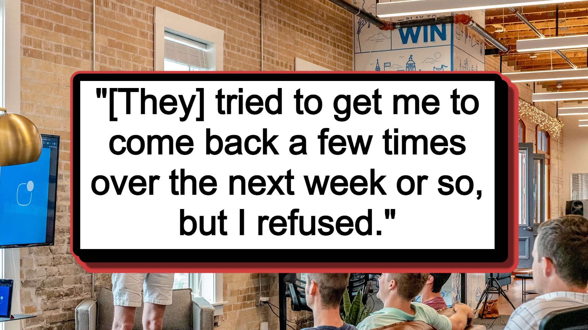 New boss ruins everything, derails a high-functioning team, leading to ...