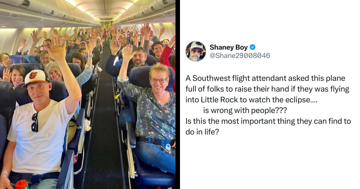 Male Karen criticizes eclipse-heads for flying to Little Rock to watch ...