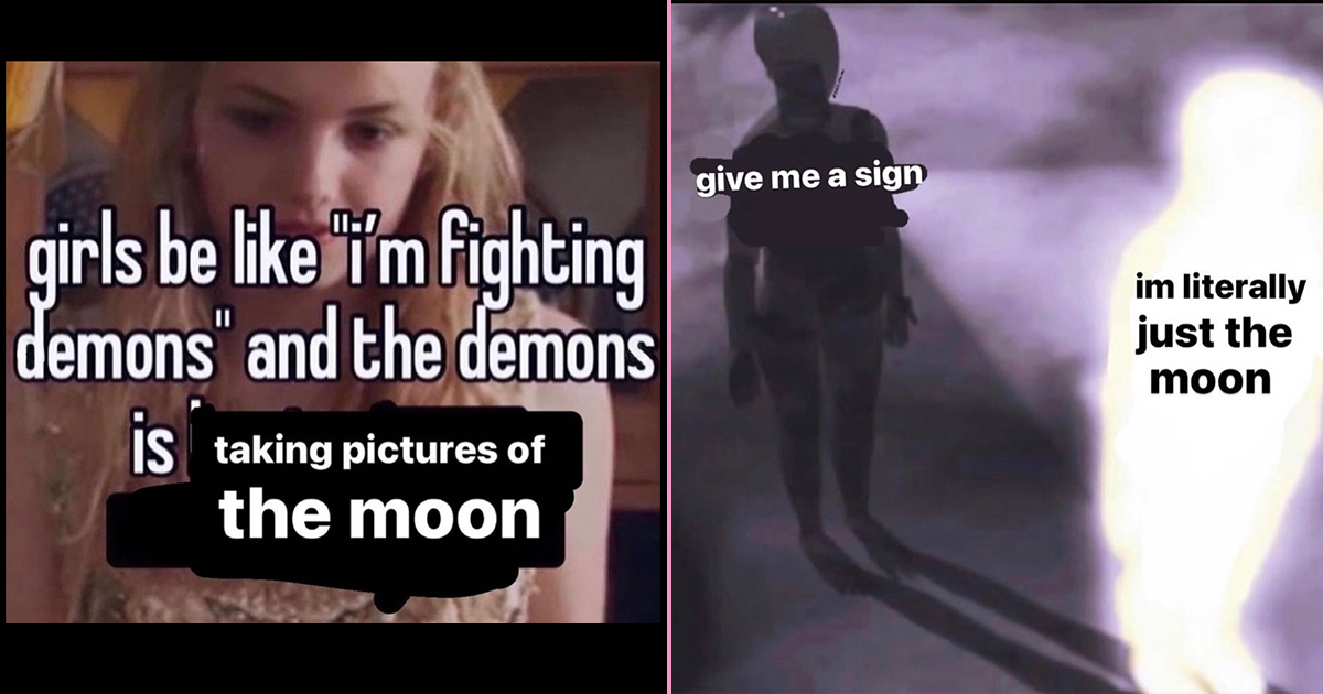 Memes Woman Moon