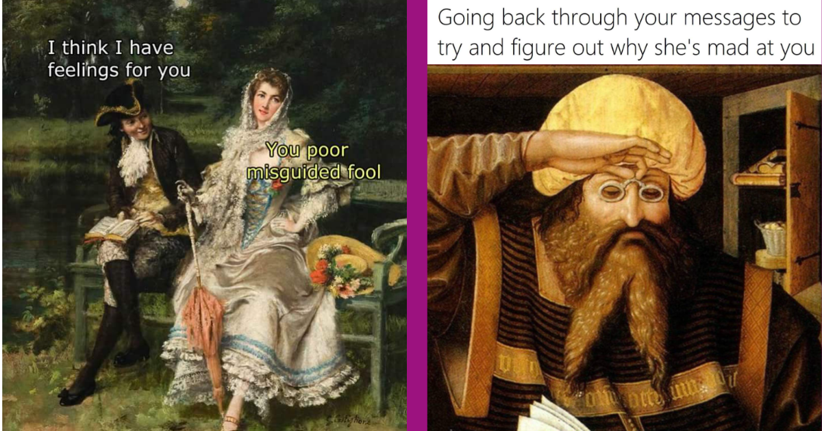 Romantic Realism: 30 Classical Art Memes Illustrating the Ins and Outs ...