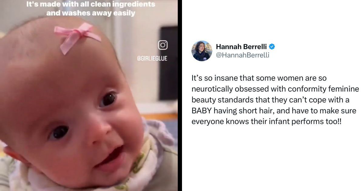 'Only an insecure person would do this their infant': Mom glues tiny ...