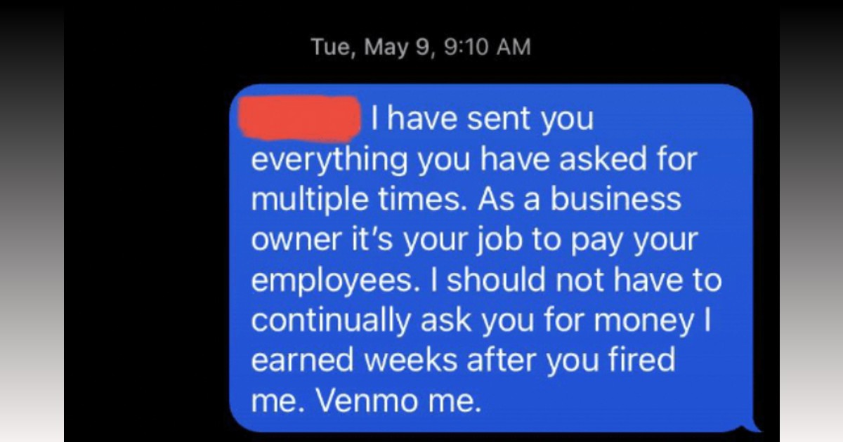 'Boss wouldn't pay [for] two months after she fired me': Former ...