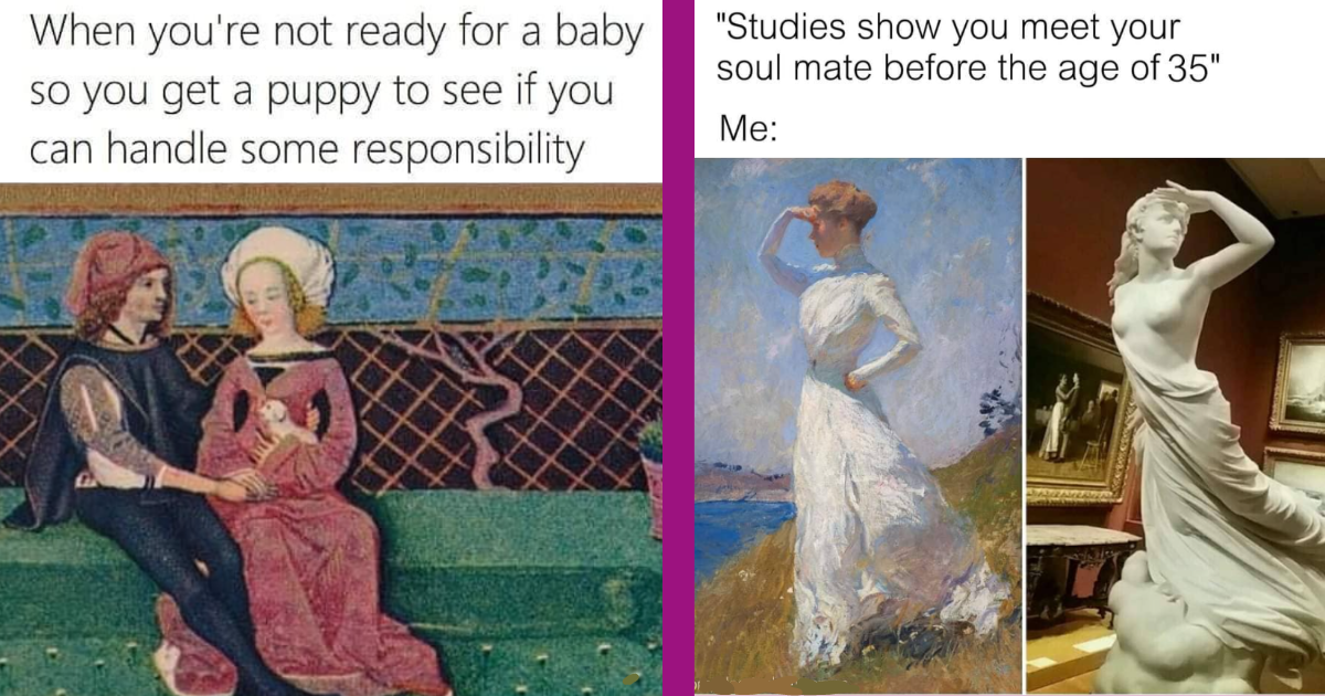 Romantic Realism: 30 Classical Art Memes Illustrating the Ins and Outs ...