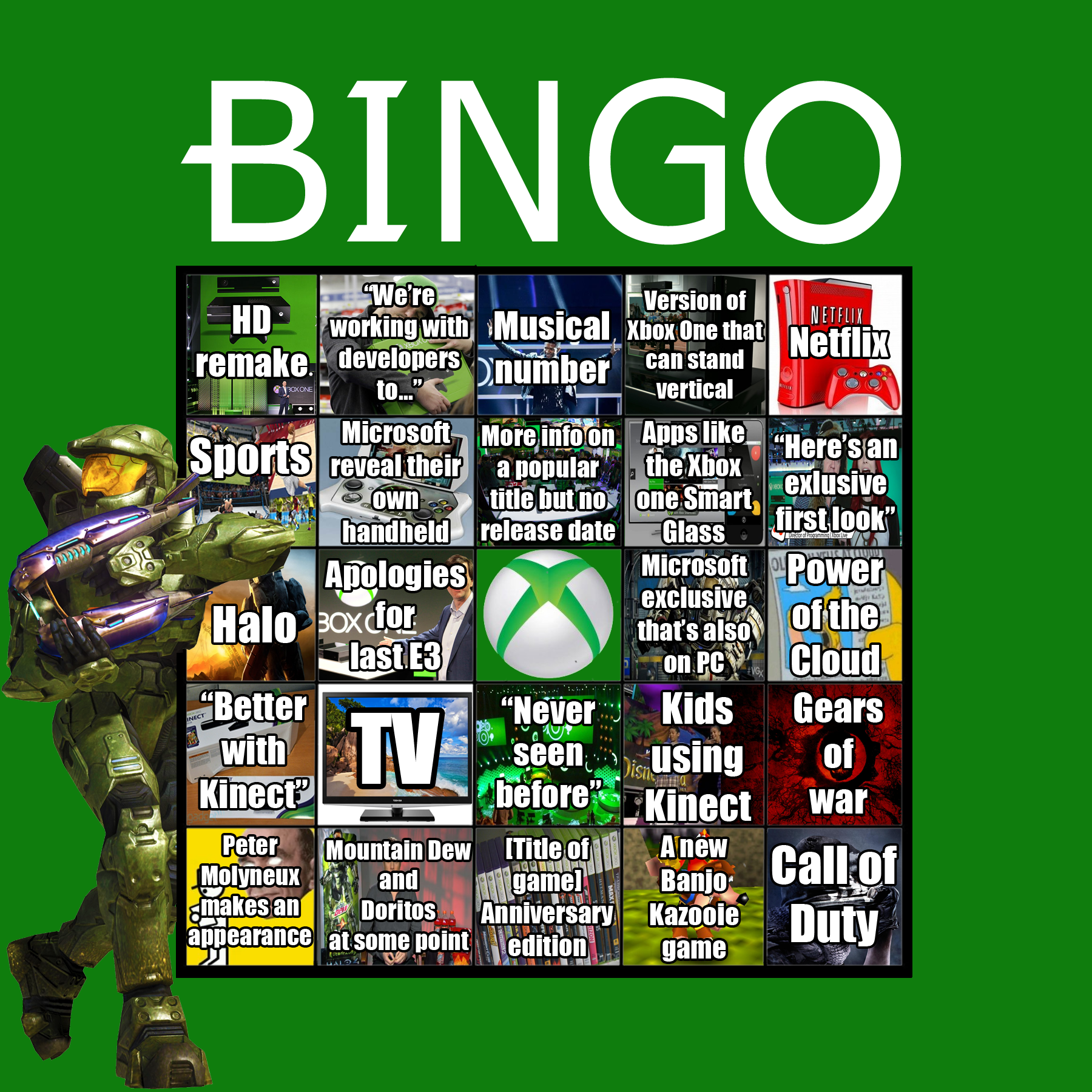 E3 Bingo Cards for All the Major Players - Video Games - video game ...
