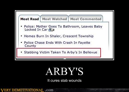 I'm Thinking Arby's - Very Demotivational - Demotivational Posters ...