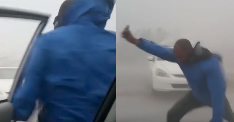 Watch This Crazy Meteorologist Step Into Hurricane Irmas Winds To Show Its Ferocity Fail