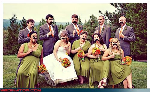 Wedinator - mustache - funny wedding photos - Cheezburger