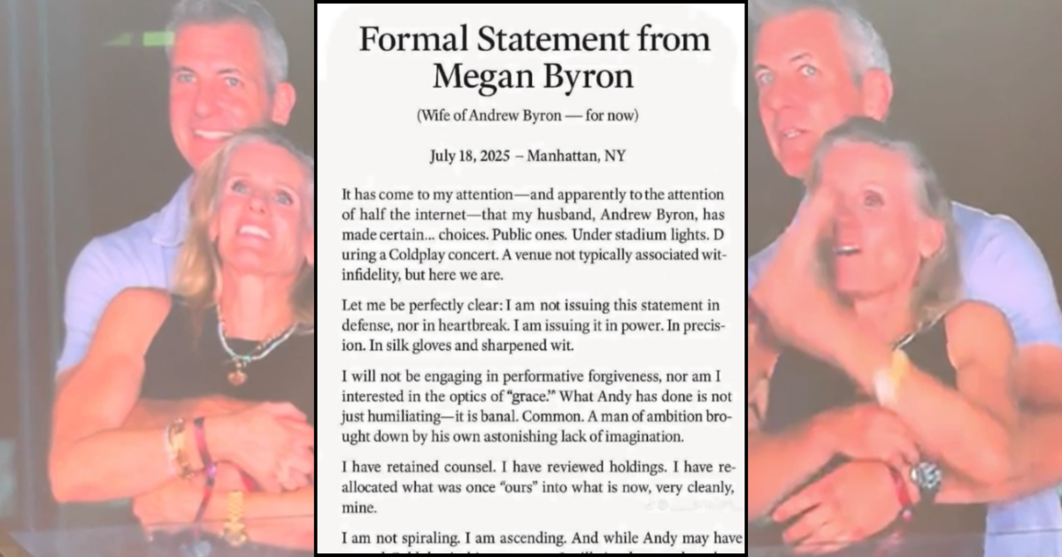 From Coldplay Kiss-Cam to Clean Break: Megan Byron Showed Us That Real ...