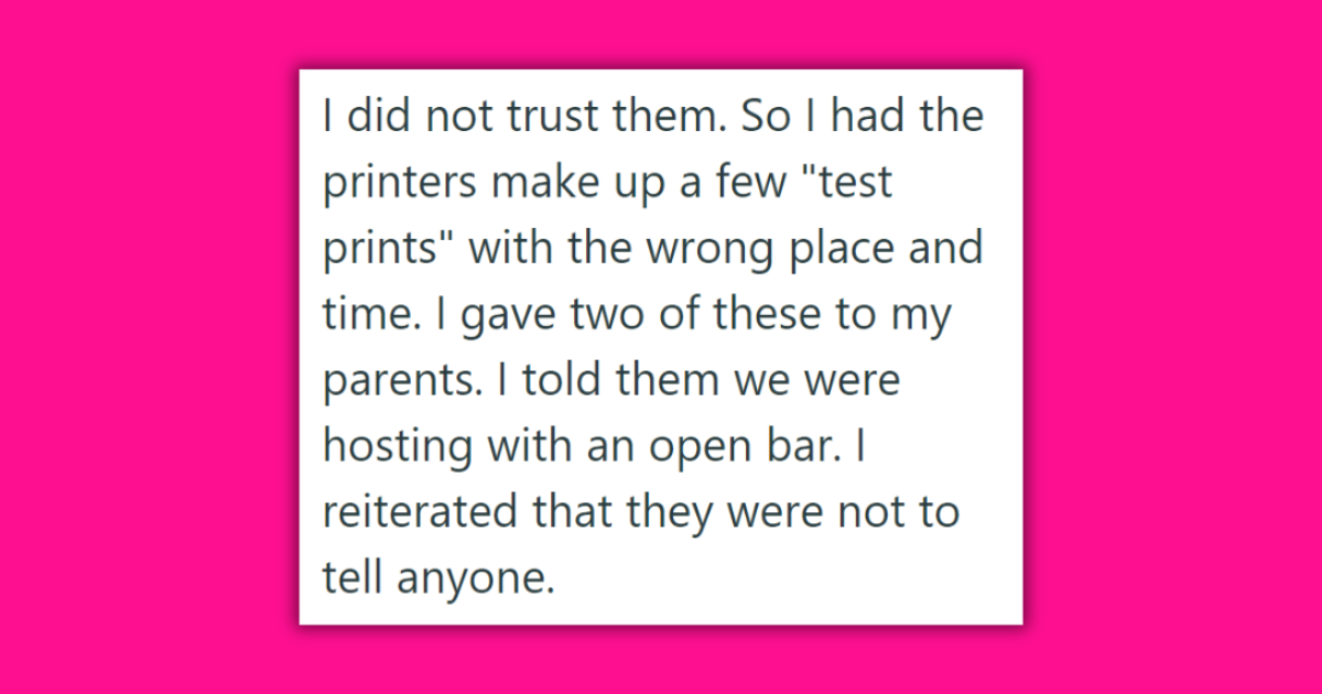 ‘You’re not invited to the wedding’: Man Gives His Family a Fake ...