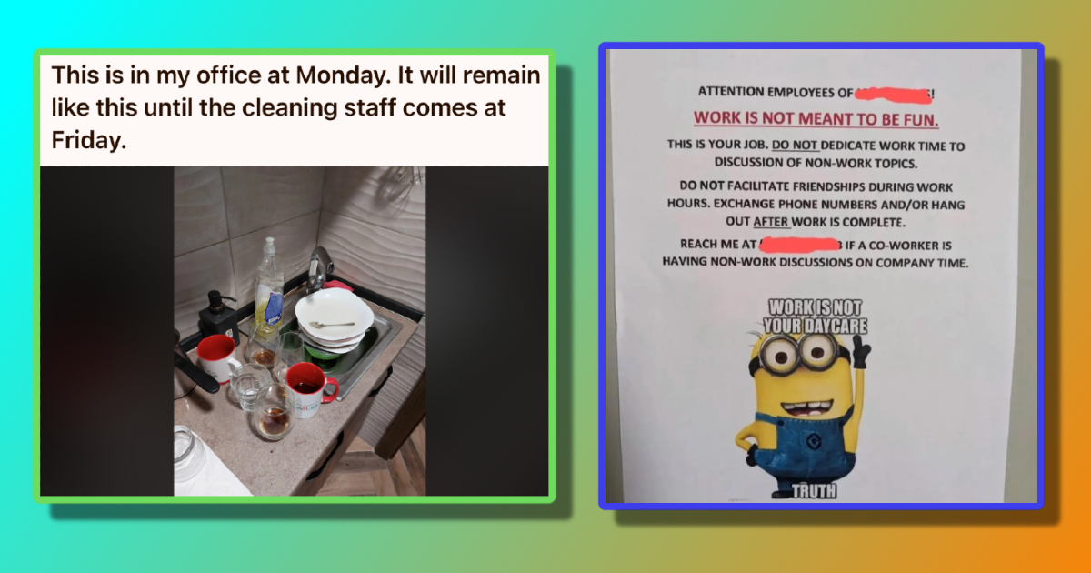 'Open can of sardines [was] left in the office fridge overnight': 25 ...