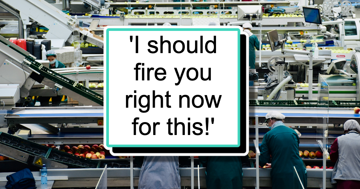 'I just laughed and said, "Nope, not my problem"': Assembly line worker ...