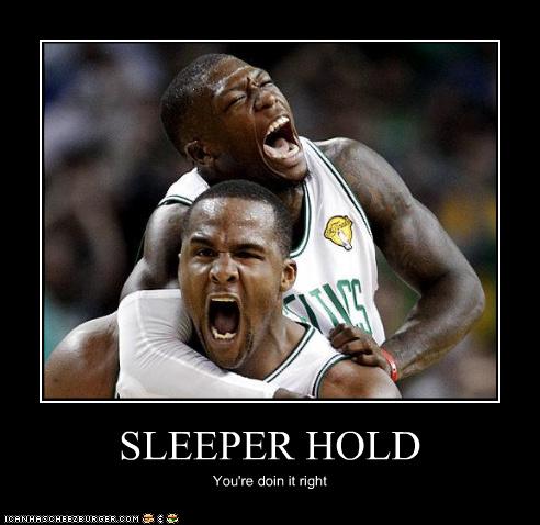 SLEEPER HOLD - Cheezburger - Funny Memes | Funny Pictures