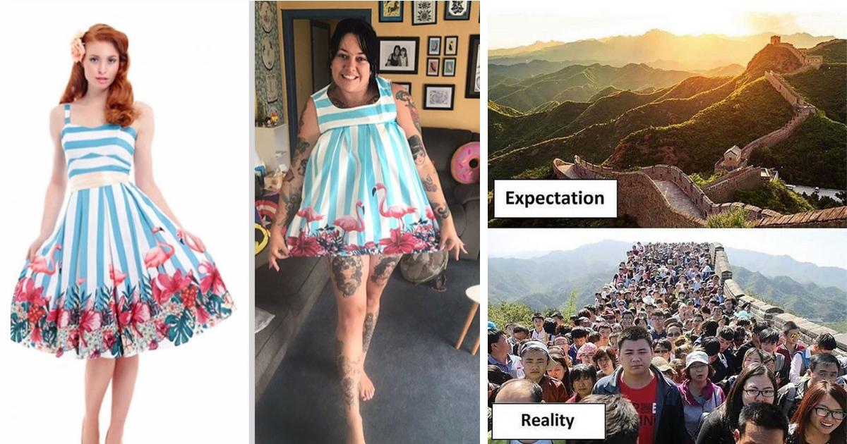 30 Hilarious Expectation vs. Reality Comparisons That Crushed People's ...