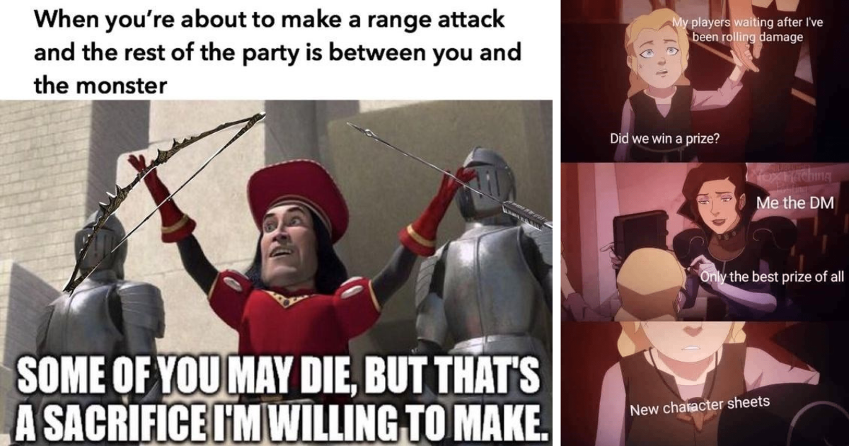 A Bag of Holding Full of Dungeons & Dragons Memes for Dice-Rolling ...