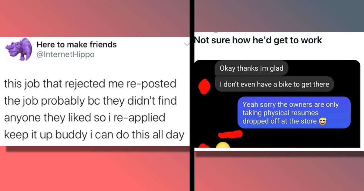 'The guy who pushed past me... just arrived for an interview with me ...