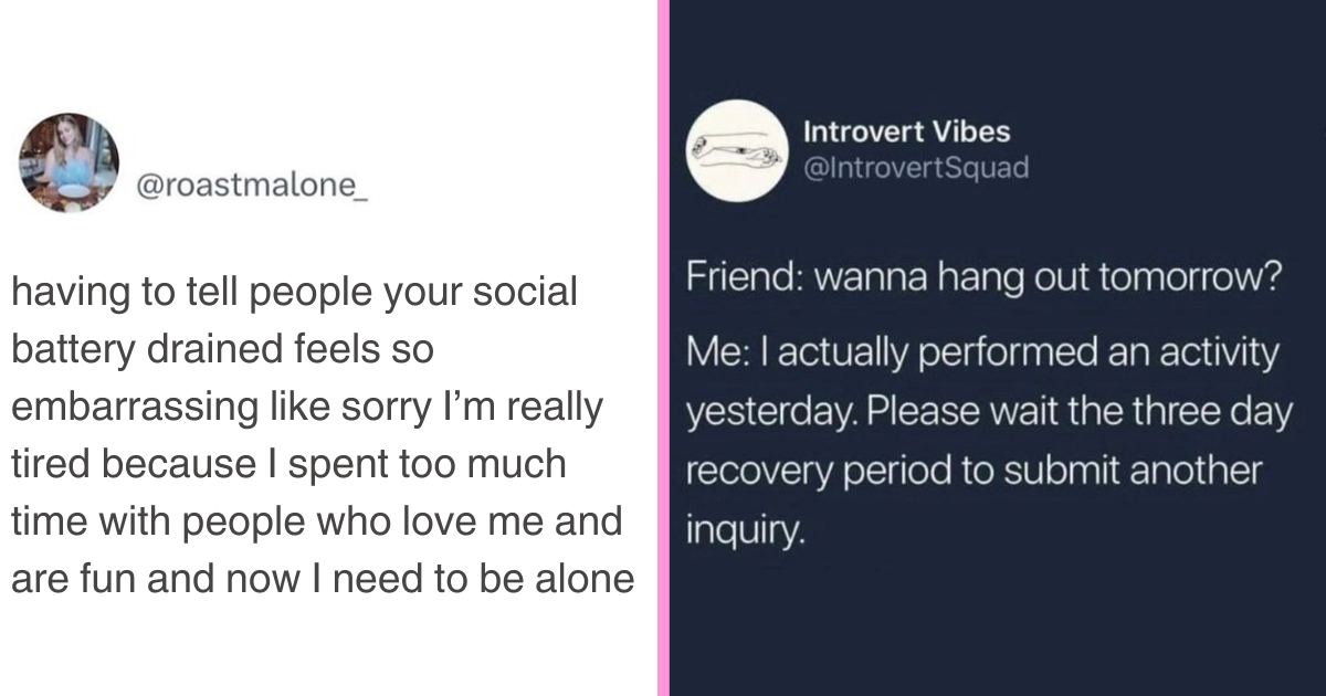 25 Relatable Introvert Tweets for Women Who Prefer Starting a New ...