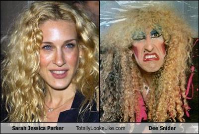 Sarah Jessica Parker Totally Looks Like Dee Snider - Totally Looks Like
