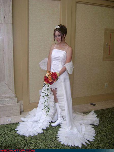 Wedinator - tacky wedding dress - funny wedding photos - Cheezburger