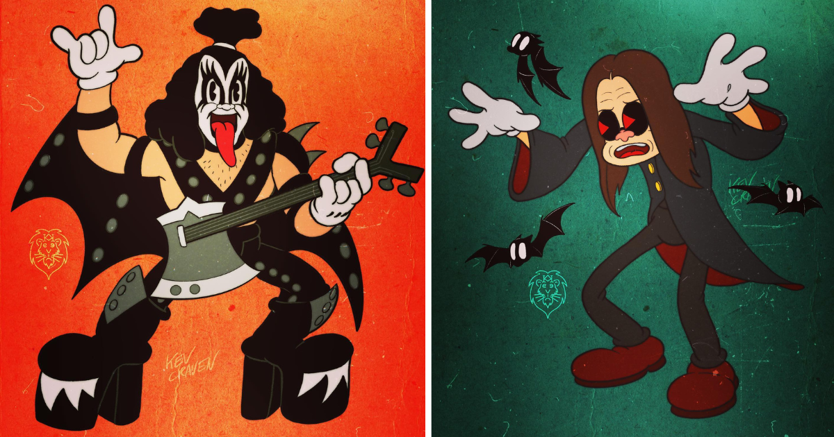 Rubberhose Rockstars: Kev Craven's Classic Cartoon Take on Iconic ...