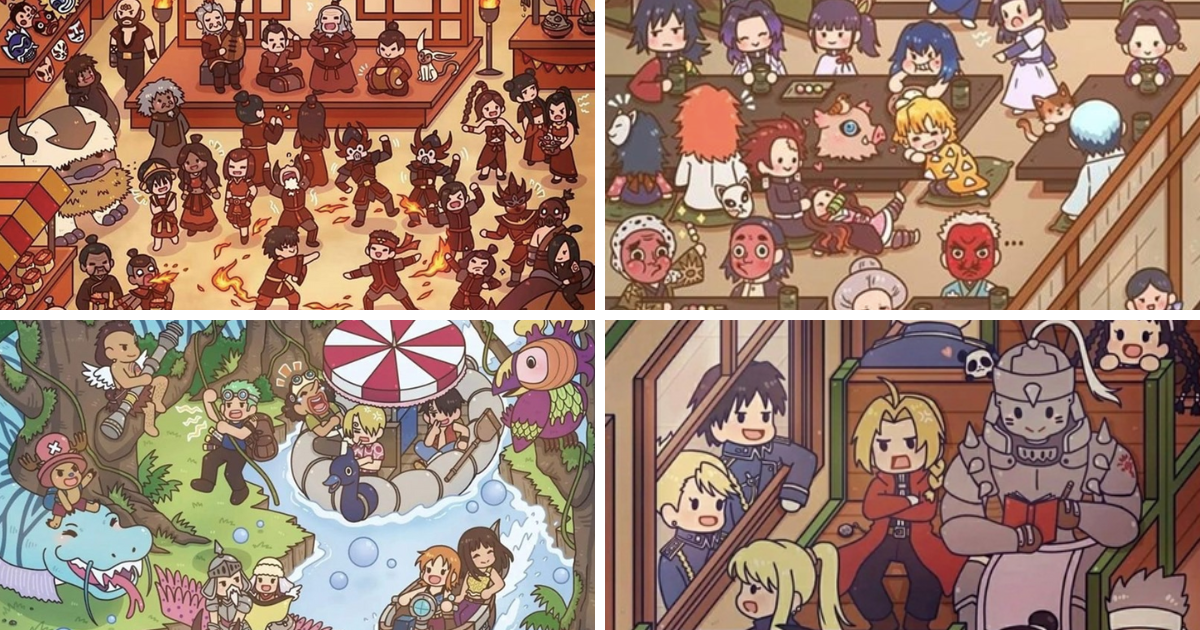 Your Favorite Anime Characters Are Hidden in All the Details of These ...