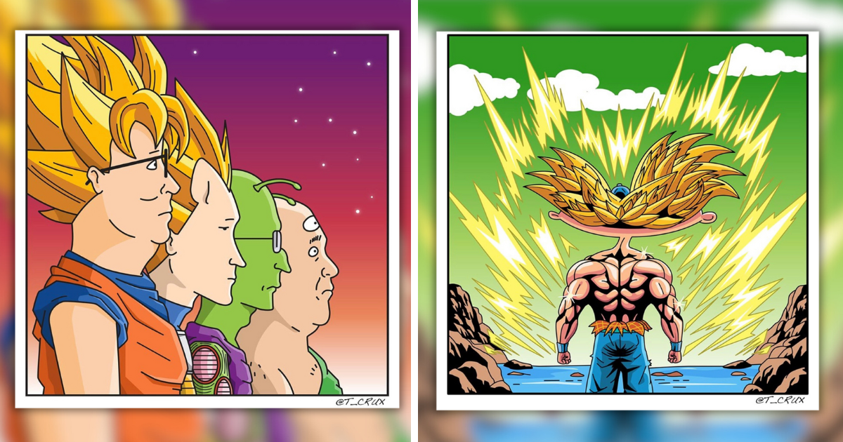 Dragon Ball Fan Illustrates Unexpected and Unhinged Crossover Fan Art ...