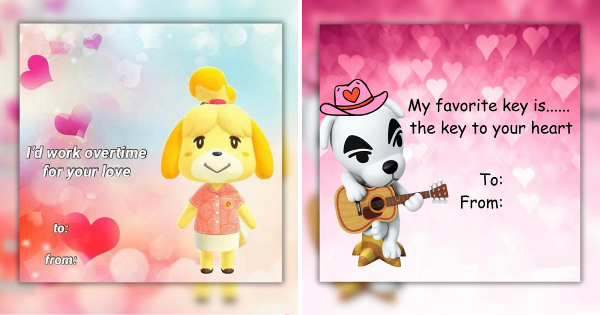 25 Adorable Animal Crossing Valentine E-Cards to Send to Your Favorite ...