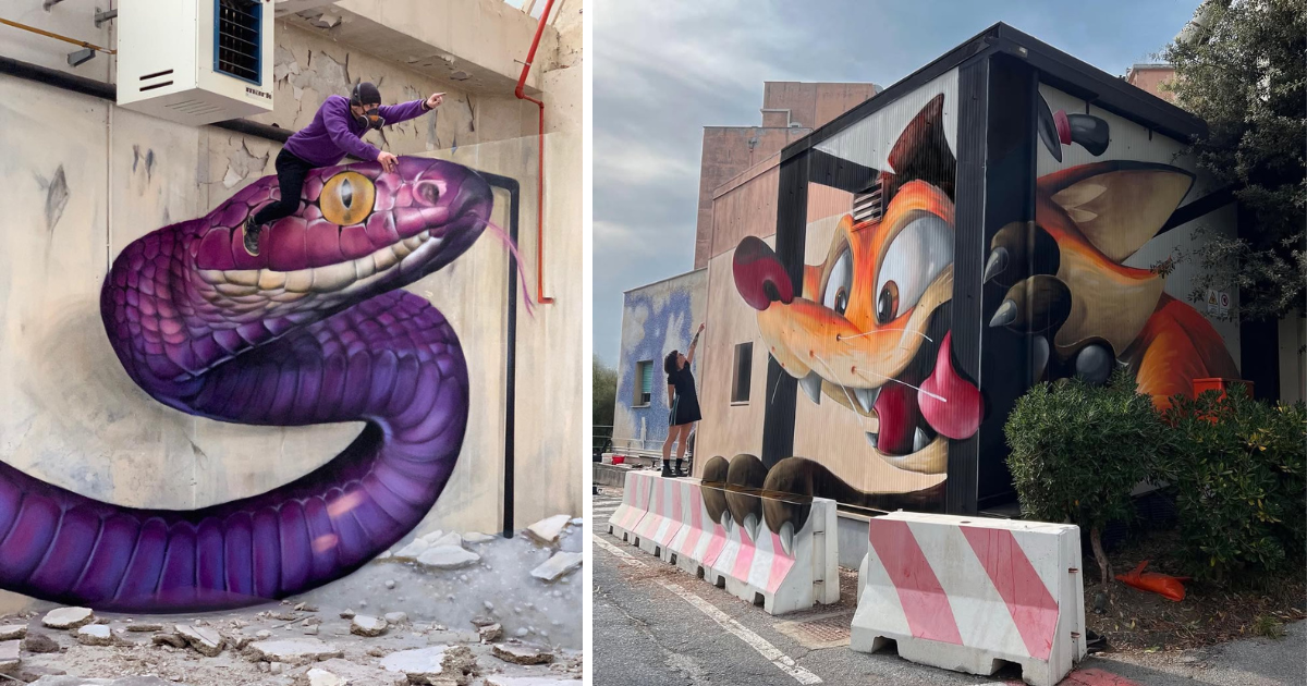 This Artist’s Murals Really Seem to Jump Out of the Painting - Geek ...