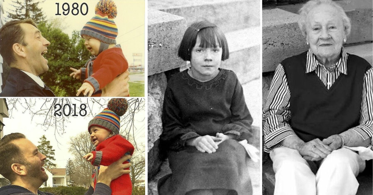 40 Heartwarming Photos of People Recreating Old Pictures - Geek ...