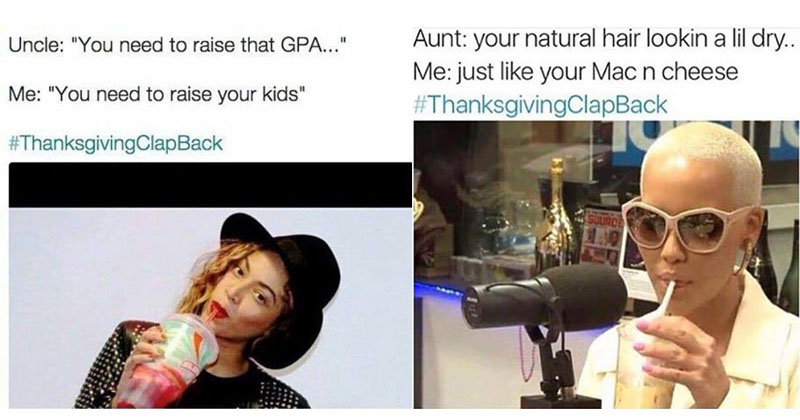 21 Thanksgiving Clap Backs To Get You Into The Holiday Spirit ...