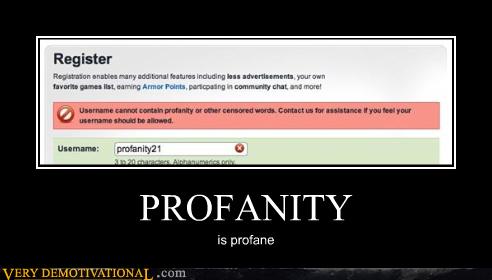 PROFANITY - Very Demotivational - Demotivational Posters | Very ...