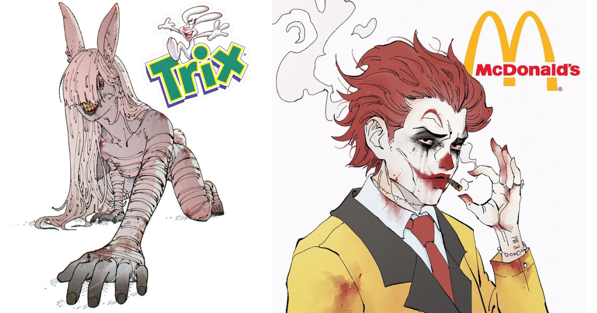 Artist SILLVI Reimagines Famous Brands as Creepy Anime Villains, and ...