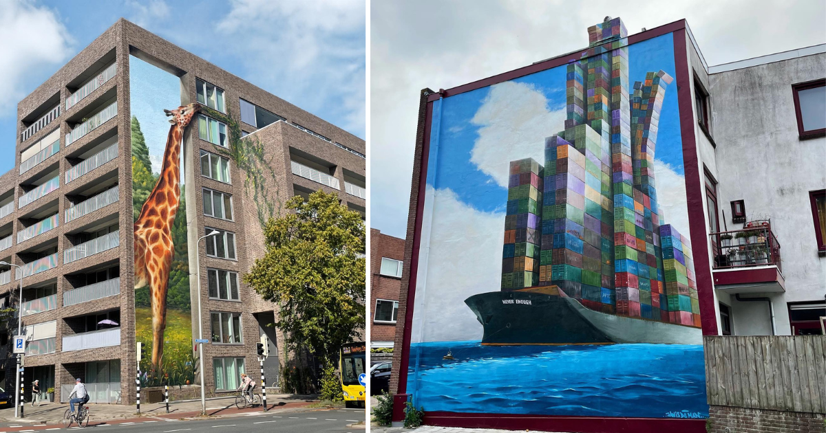 23 Amazing Murals by 'Jan Is De Man' That Made His City Smile - Geek ...