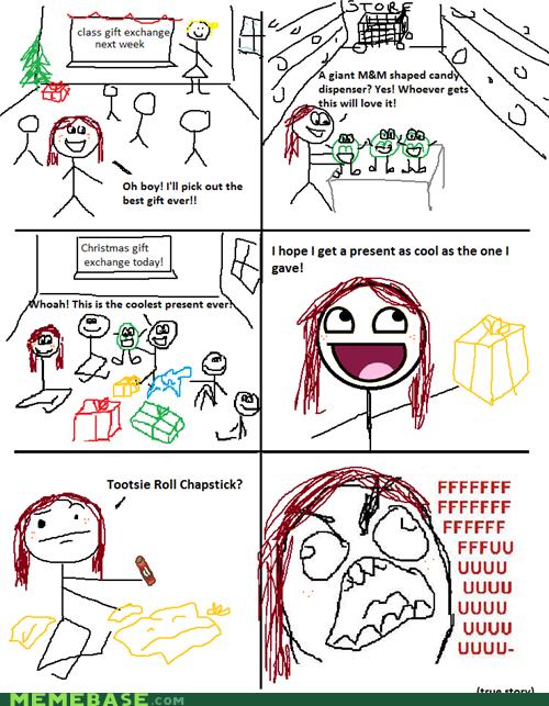 Gift Exchange RAGE - Memebase - Funny Memes