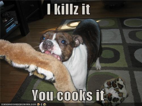 I killz it You cooks it - I Has A Hotdog - Dog Pictures - Funny ...