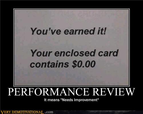 PERFORMANCE REVIEW - Very Demotivational - Demotivational Posters ...