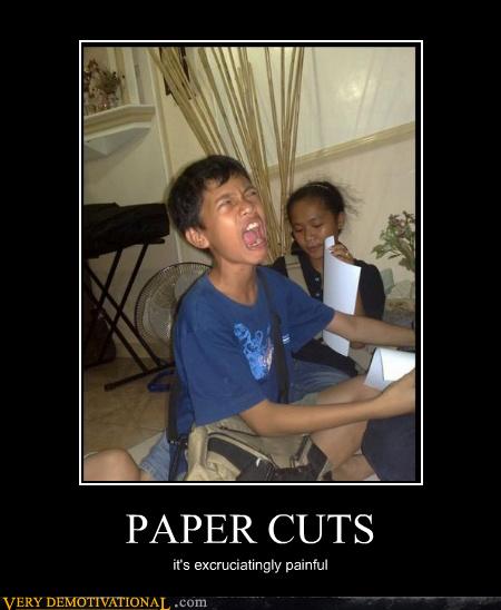 PAPER CUTS - Very Demotivational - Demotivational Posters | Very ...