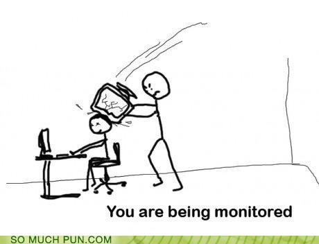 Puns - monitor - Funny Puns - Pun Pictures - Cheezburger