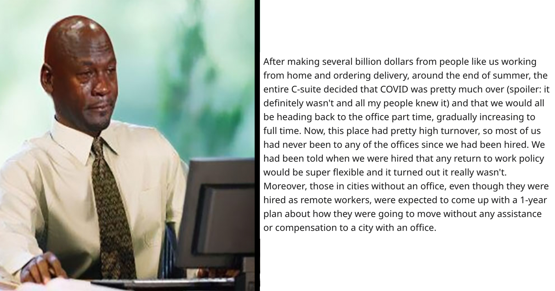 CEO Revokes Company's Work-From-Home Option, Everyone Starts Quitting ...