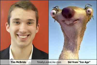 Tim McBride Totally Looks Like Sid from "Ice Age" - Totally Looks Like