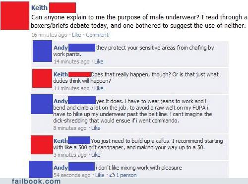 Men's Underwear - Failbook - Failing On Facebook