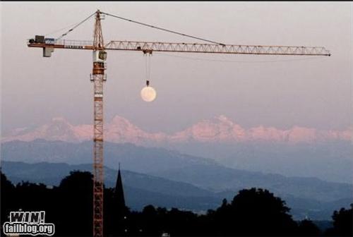 Moon Perspective WIN - WIN! - epic win photos