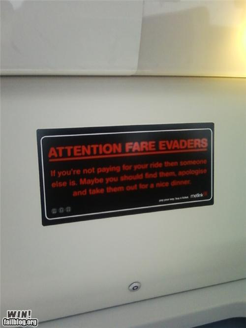 Fare Evader WIN - WIN! - epic win photos