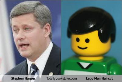 Stephen Harper Totally Looks Like Lego Man Haircut - Totally Looks Like