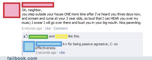 Failbook - passive aggressive - Funny Facebook Fails - Failing On ...